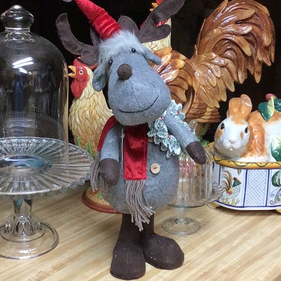 Holiday | Moose Gray Moose Christmas Holiday Farmhouse Decor | Poshmark